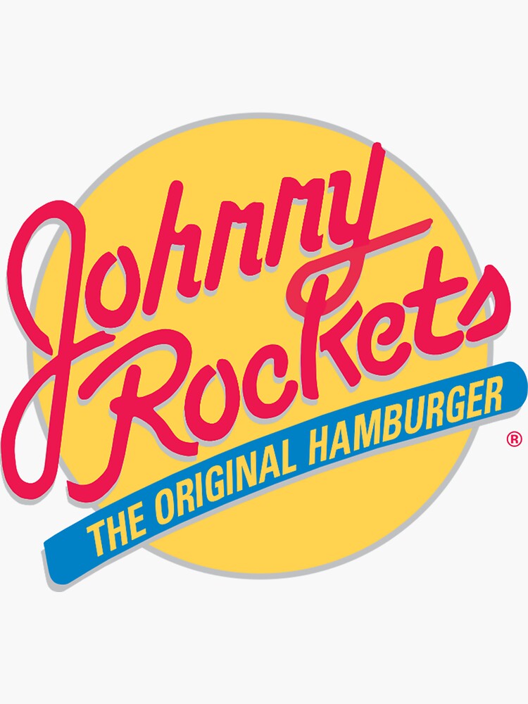 "Johnny Rockets Logo" Sticker for Sale by RobertWshop | Redbubble
