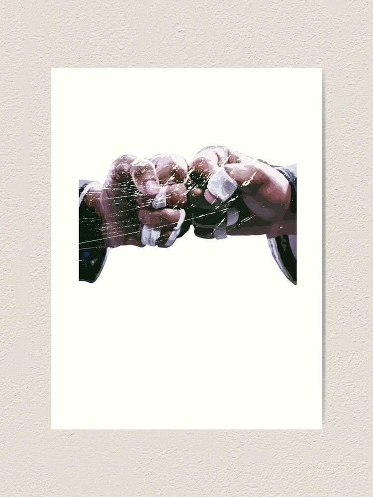 "BJJ Fist Bump Respect Brazilian Jiu Jitsu" Art Print for Sale by ...