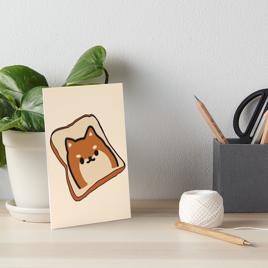 "Toasted Corgi" Art Board Print for Sale by shindeku | Redbubble