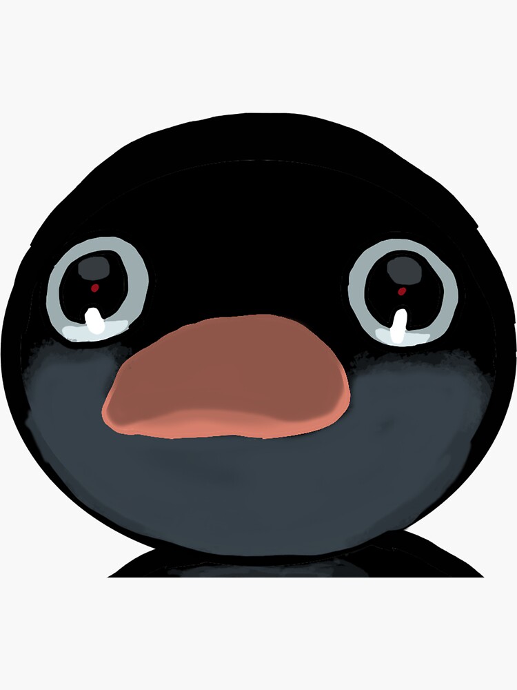 "Pingu soul stare..." Sticker for Sale by Artbypap | Redbubble