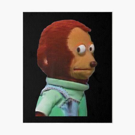 "Solo Awkward Look Monkey Puppet Meme Premium" Art Board Print for Sale ...