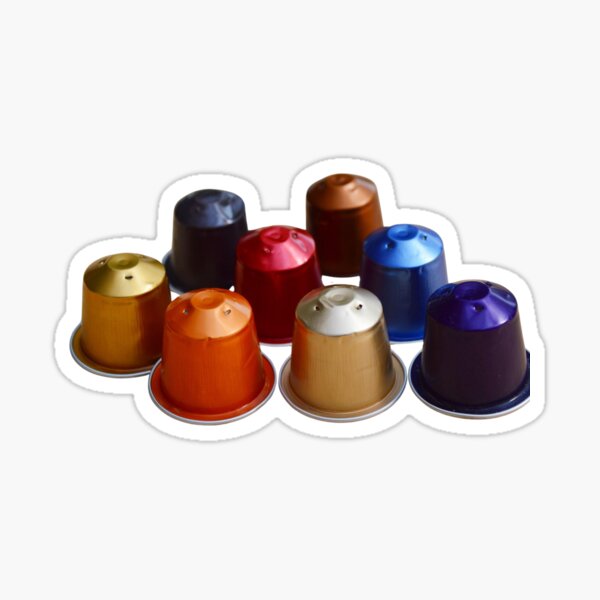 "coffee capsule nespresso recycling" Sticker for Sale by eshopping11 ...
