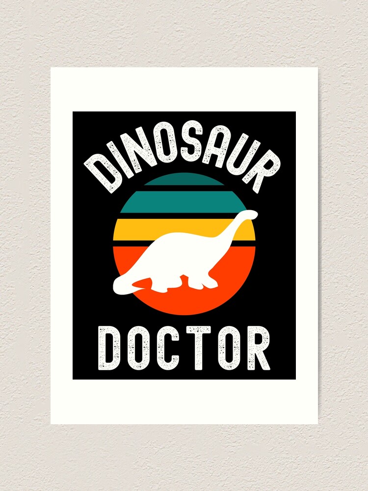 Lámina artística «Dinosaur Doctor - Brachiosaurus, Paleontología ...