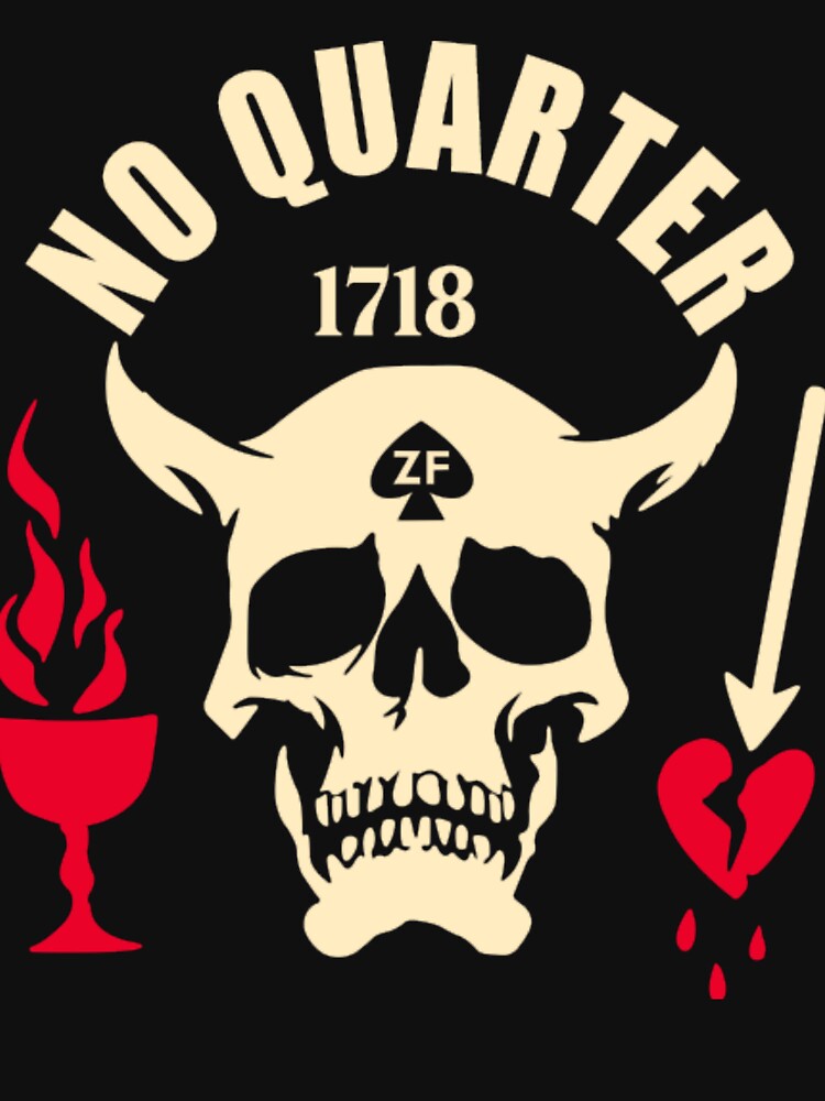 "Black Beard No Quarter 1718" T-shirt for Sale by josephvinson689 ...
