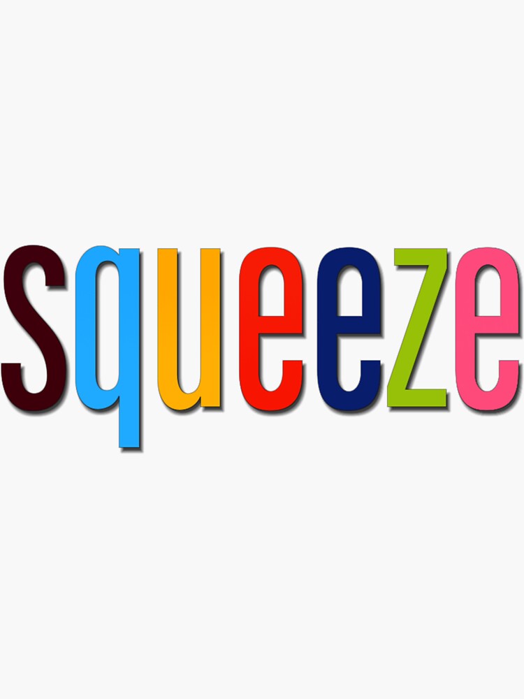 "Squeeze logo" Sticker for Sale by KevinMcMackin45 | Redbubble