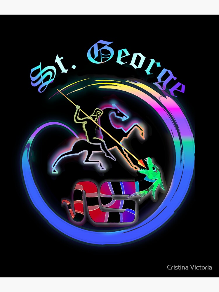 "Saint George: Triumph of Good Over Evil" Sticker for Sale by ...