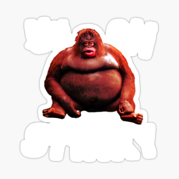 "Uh Oh Stinky Le Monke Monkey Funny Dank Meme Pullover " Sticker for ...