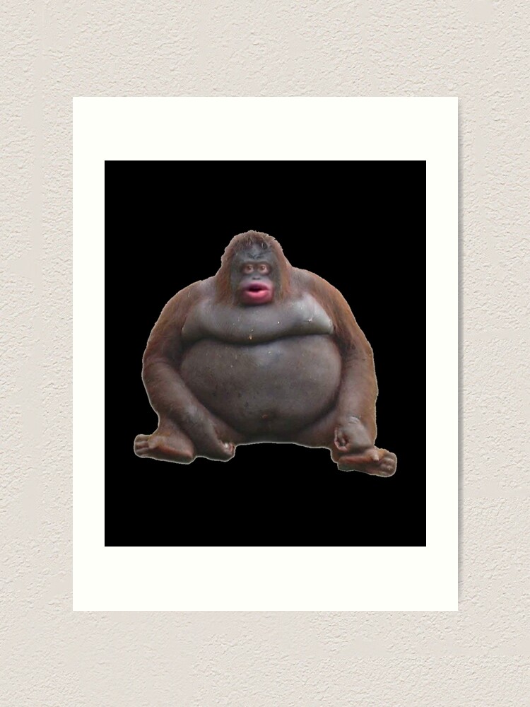 "Uh Oh Stinky Poop Dank Memes Le Monke Orangutan Pullover" Art Print ...