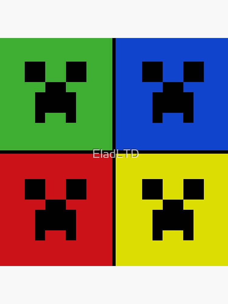 Minecraft Creeper Face Pop Art Photographic Print For Sale By