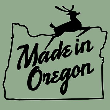 "Made in Oregon (Black)" Essential T-Shirt for Sale by hatsharpener ...