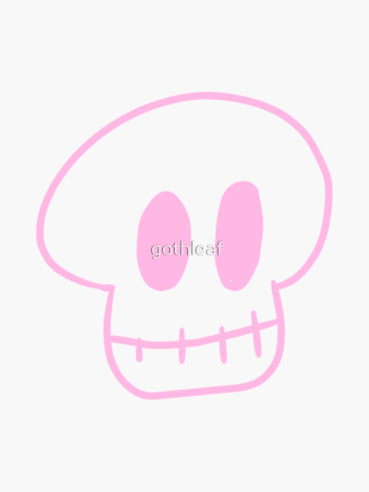 "Bimbocore!!! Skellies!!!" Sticker for Sale by gothleaf | Redbubble
