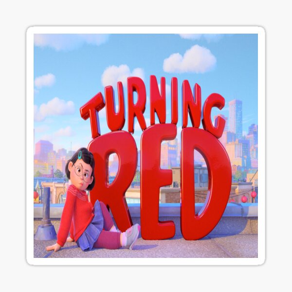 "Turning Red" Sticker for Sale by yolandepederson | Redbubble