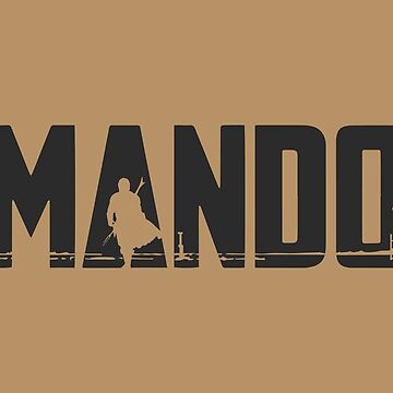 "Mando" Sticker for Sale by boltjesdesign | Redbubble