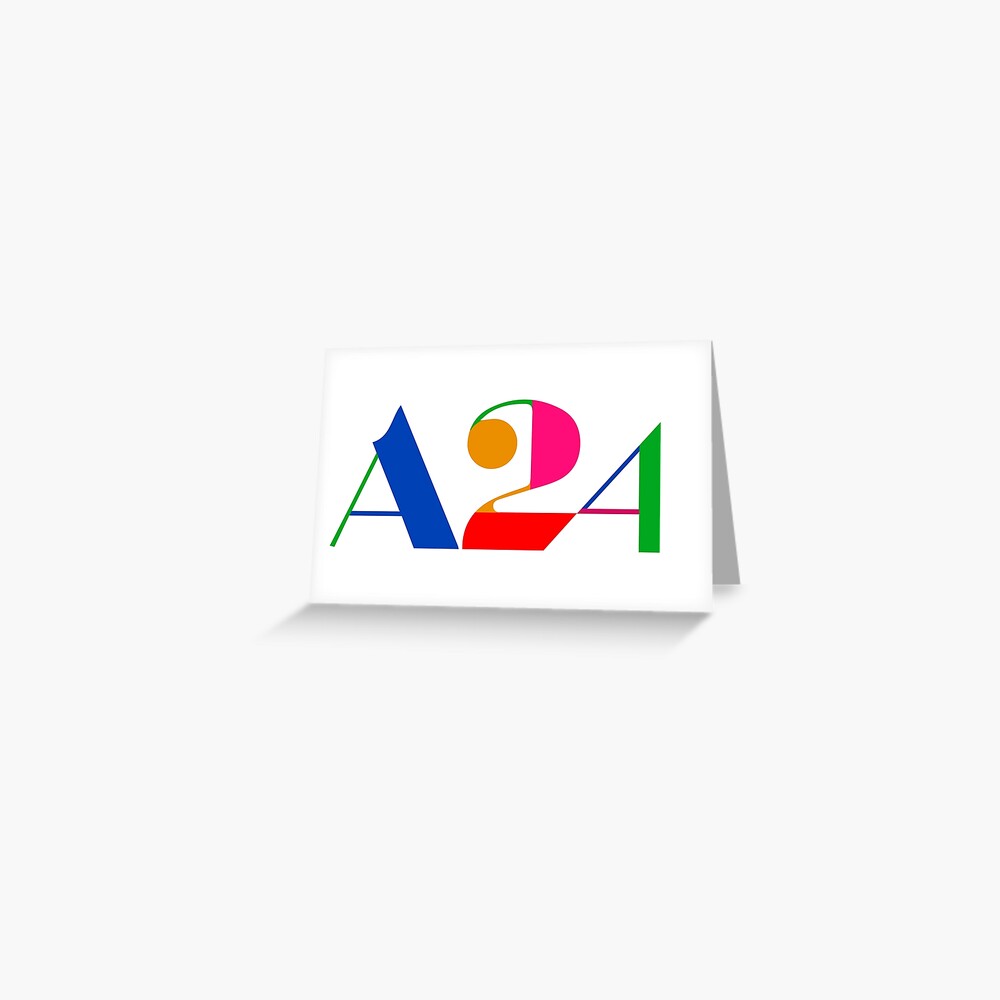 "A24 Colors logo" Greeting Card for Sale by Samsar | Redbubble