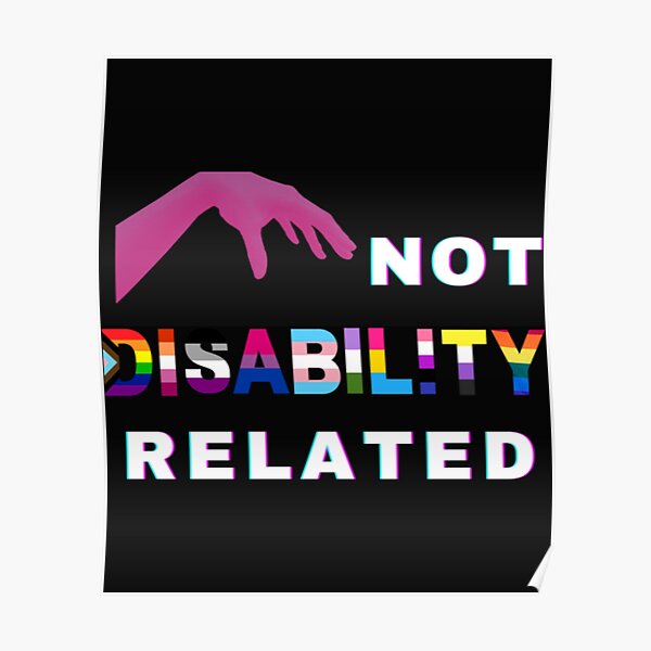 "Disability x Pride Month " Poster for Sale by Butterfly3722 | Redbubble
