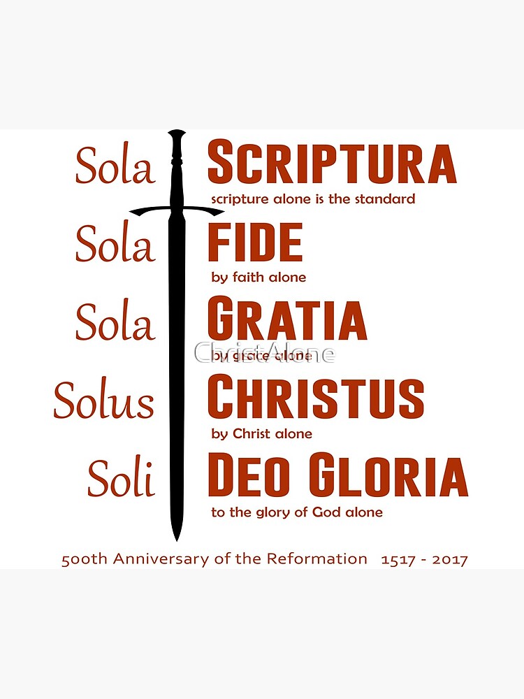 "5 Solas" Art Print for Sale by ChristAlone | Redbubble