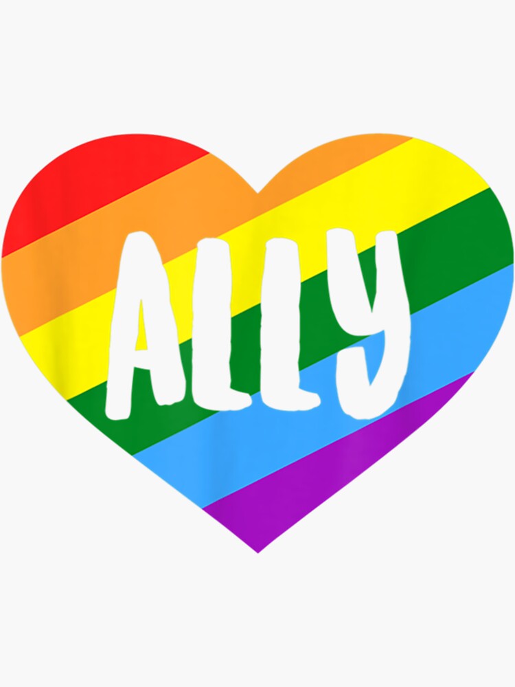 "LGBTQ Ally for Gay Pride Men Women Children " Sticker for Sale by ...