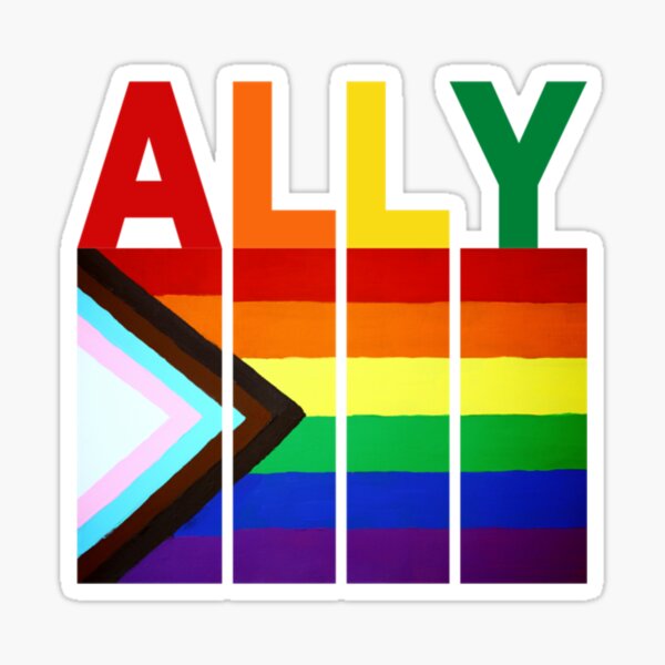 "PRIDE ALLY " Sticker for Sale by Butterfly3722 | Redbubble