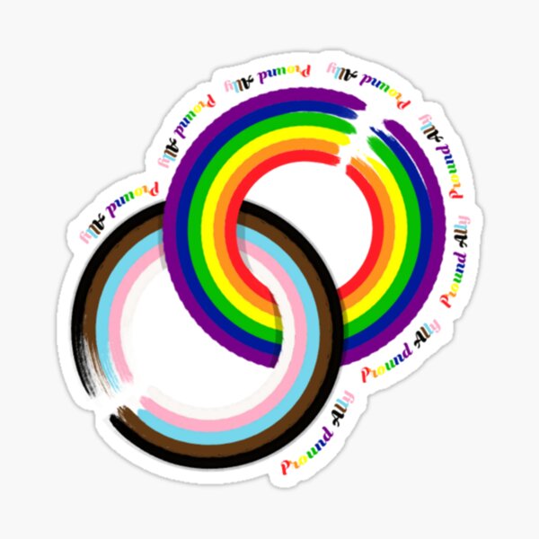 "Pride Allyship " Sticker for Sale by Butterfly3722 | Redbubble