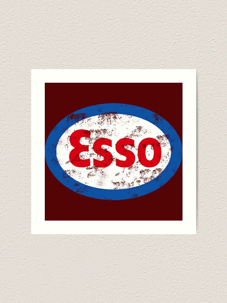 "Vintage distressed Esso logo" Art Print for Sale by Raeledas671 ...