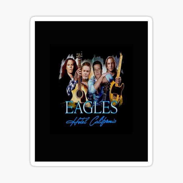 "Eagles hotel california 1977 " Sticker for Sale by hiilary | Redbubble