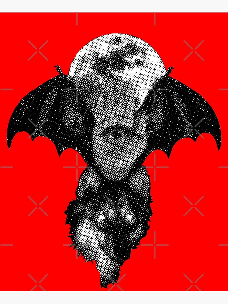 "Vampire Moon halftone print" Poster for Sale by Flatware-Art | Redbubble