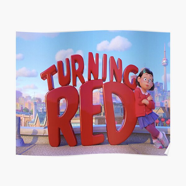 "Turning Red" Poster for Sale by vonruedenbon | Redbubble