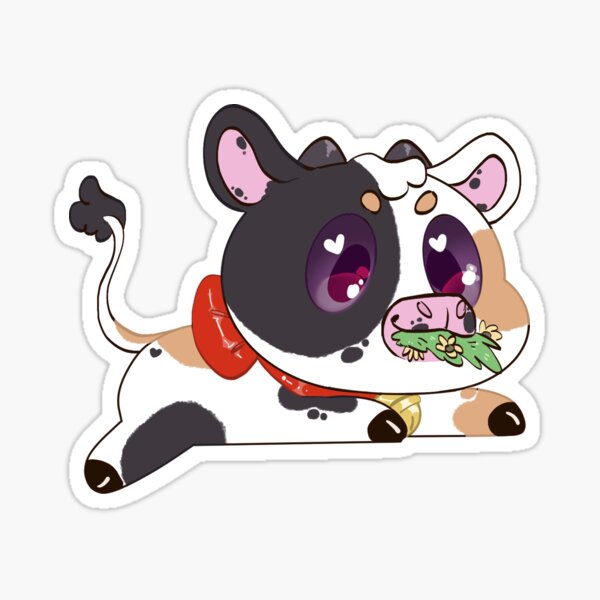 "Chibi Cow" Sticker for Sale by MrsRoseAnon | Redbubble