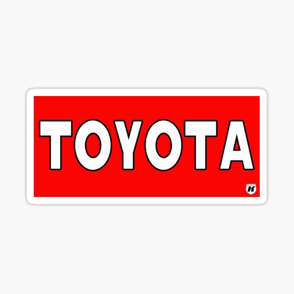 "Toyota" Sticker by Klaaamotte | Redbubble