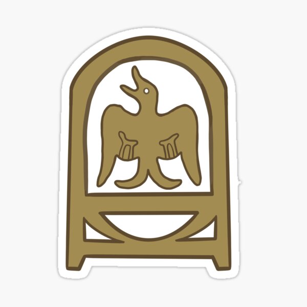 "Golden Guard Sigil" Sticker for Sale by chessyricepuffs | Redbubble