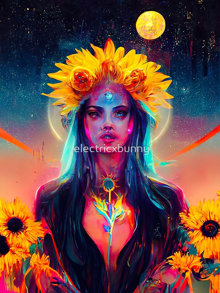 "Sol - Summer Solstice Goddess" Poster for Sale by electricxbunny ...