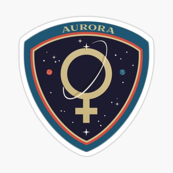 "Aurora patch FAM" Sticker for Sale by dangaffa | Redbubble