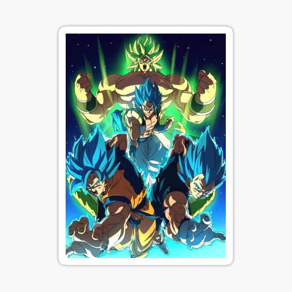 "Broly Dragon Ball Super" Sticker for Sale by NathanielHast | Redbubble