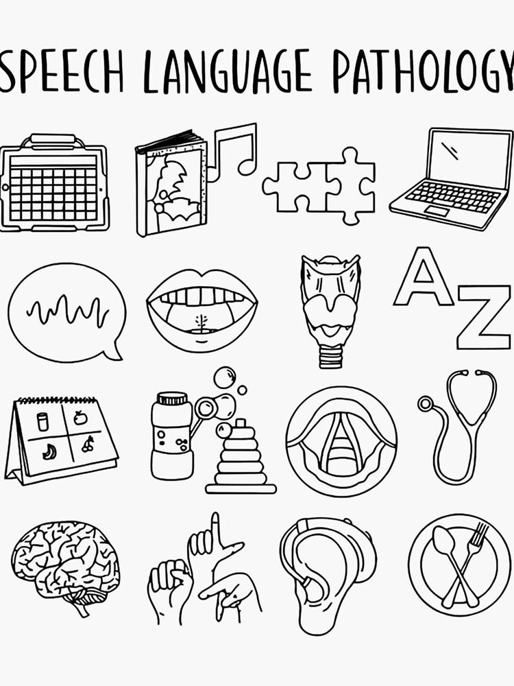 "Speech Language Pathology Pathologist SLP Speech Therapist " Sticker ...