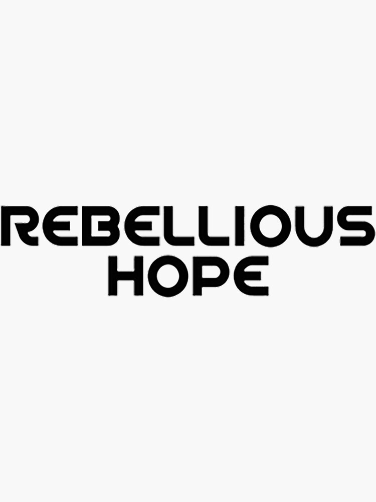 "Rebellious Hope" Sticker for Sale by GeorgiaPri | Redbubble