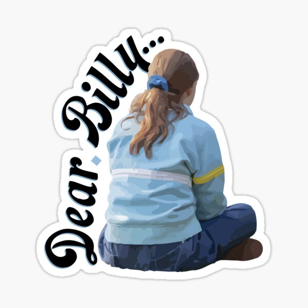 "Dear Billy by Max" Sticker for Sale by porterpouts | Redbubble