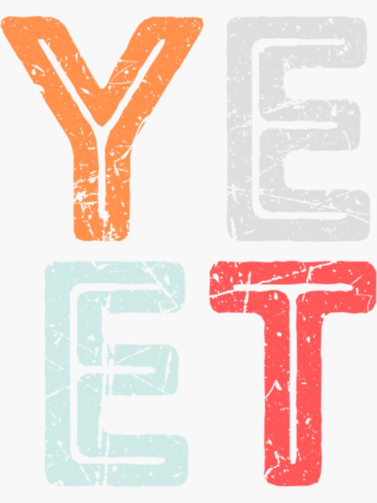 "YEET Fun Meme Cool Slang Vintage Distressed Street Wear Pullover ...