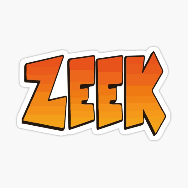 "Zeek" Sticker for Sale by WEEKDROPst | Redbubble