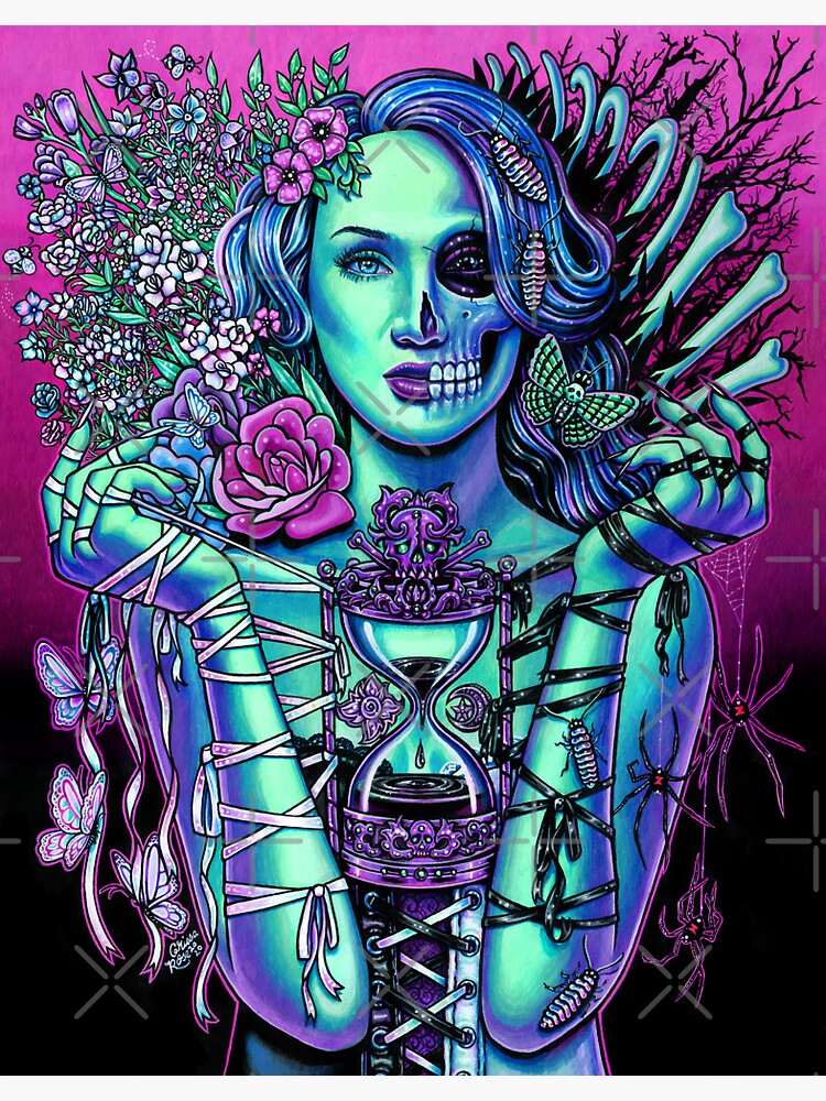 "Bound By Time" Sticker for Sale by MissCarissaRose | Redbubble