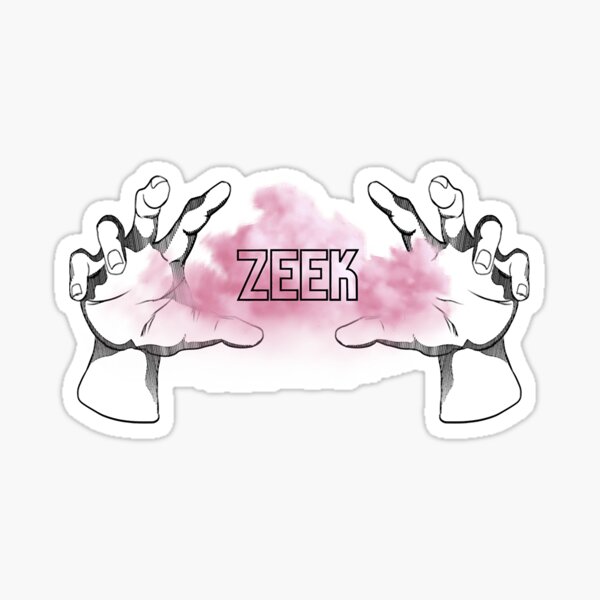 "Zeek" Sticker for Sale by WEEKDROPst | Redbubble