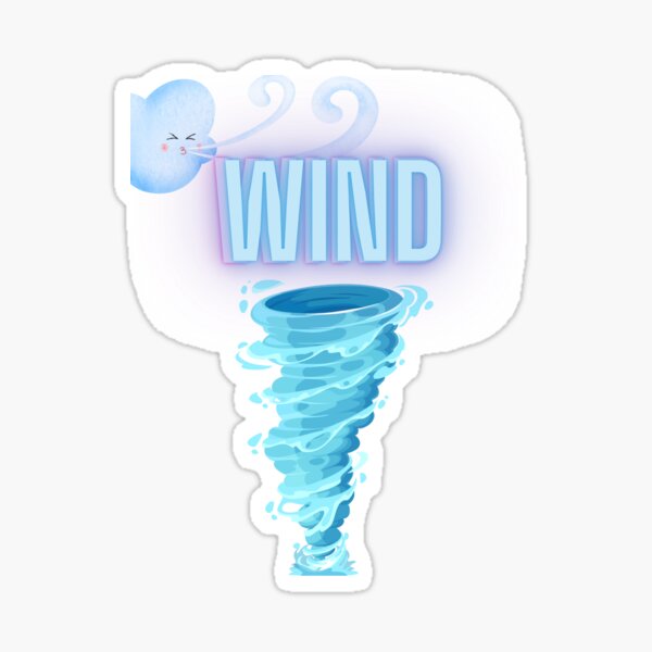 "Wind" Sticker for Sale by Diggiedooker03 | Redbubble