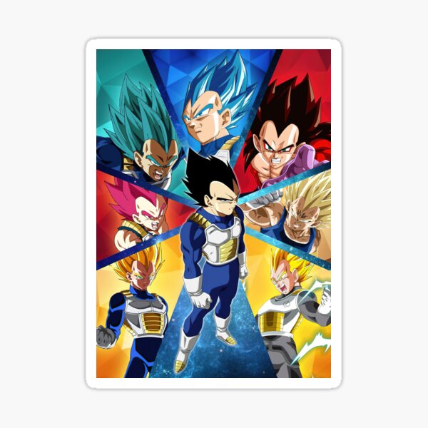 "Vegeta Mix" Sticker for Sale by GregoryStea56 | Redbubble