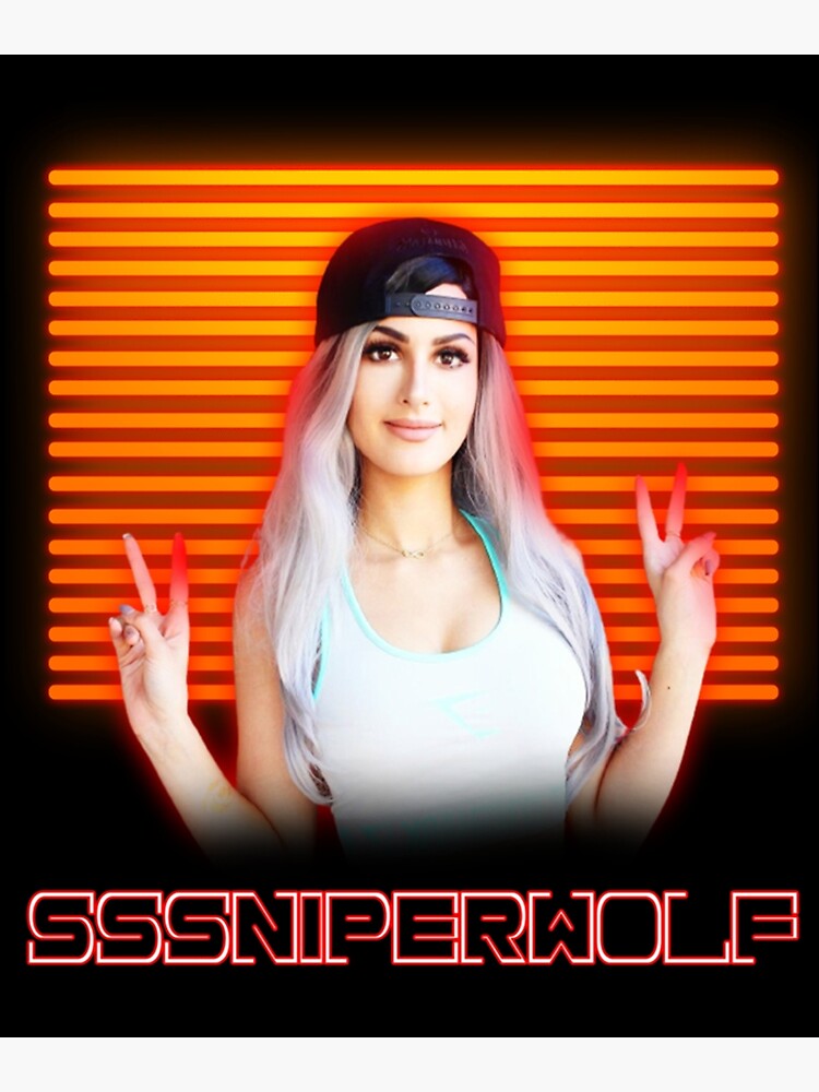 Póster «Sssniperwolf │Sssniperwolf navidad │Sssniperwolf sudadera con ...