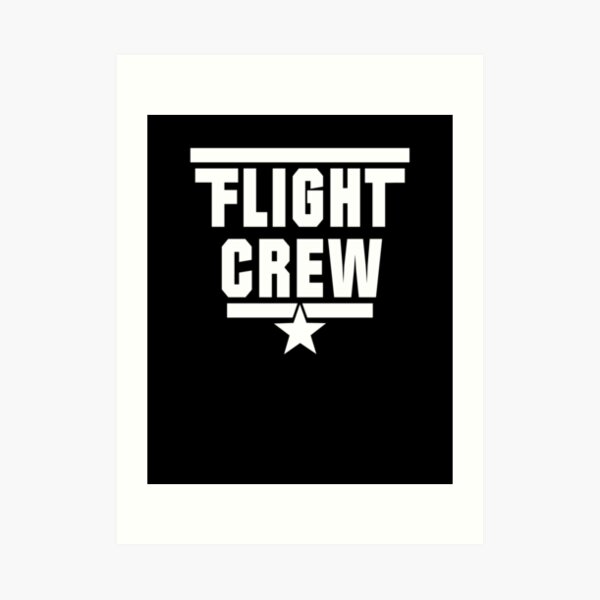 "Flightreacts flight reacts merch flight crew" Art Print for Sale by ...