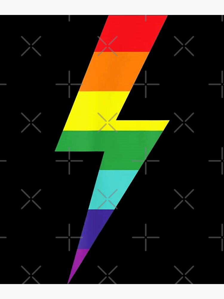 "Rainbow Lightning Bolt" Poster for Sale by colentaoi | Redbubble