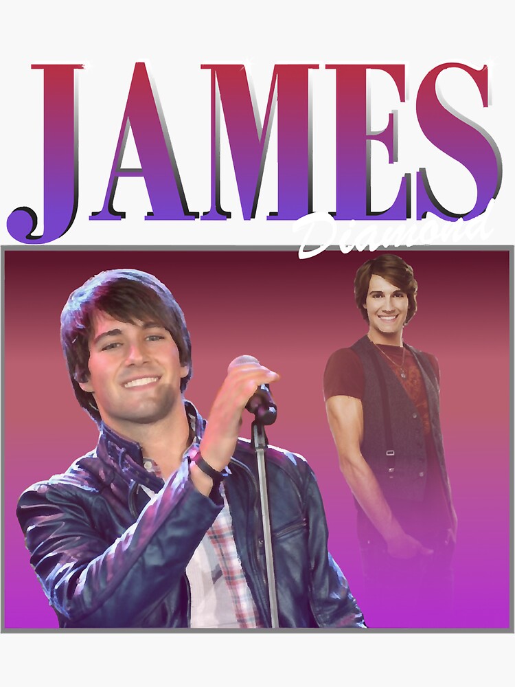 "James btr" Sticker for Sale by LindaFuentes | Redbubble