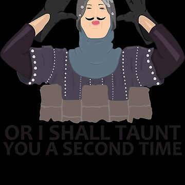 "Monty Python French Knight GO AWAY" Sticker for Sale by JohnBachman ...