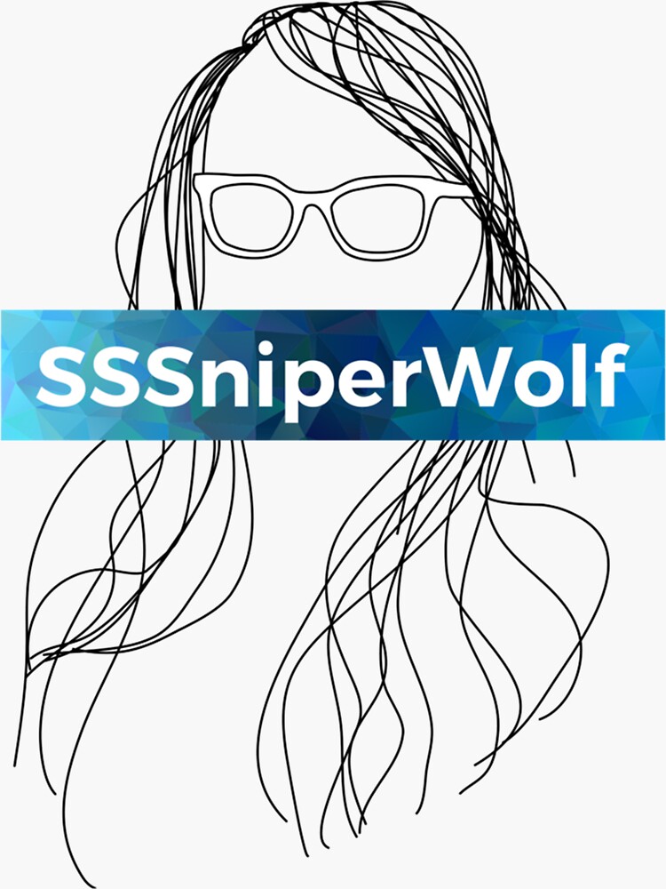 "SSSniperWolf " Sticker for Sale by BouBouDesigns | Redbubble