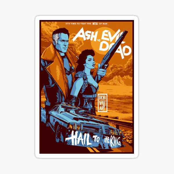 "Ash vs Evil Dead" Sticker for Sale by geilbisia | Redbubble