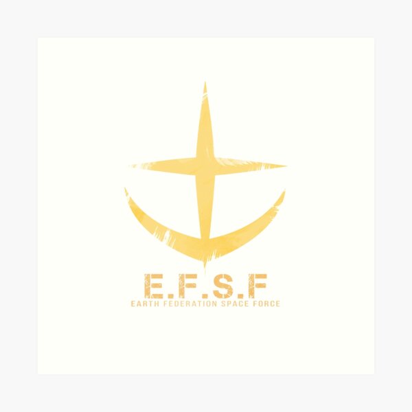 "Mobile Suit Gundam: EFSF" Art Print for Sale by CharManyrd | Redbubble